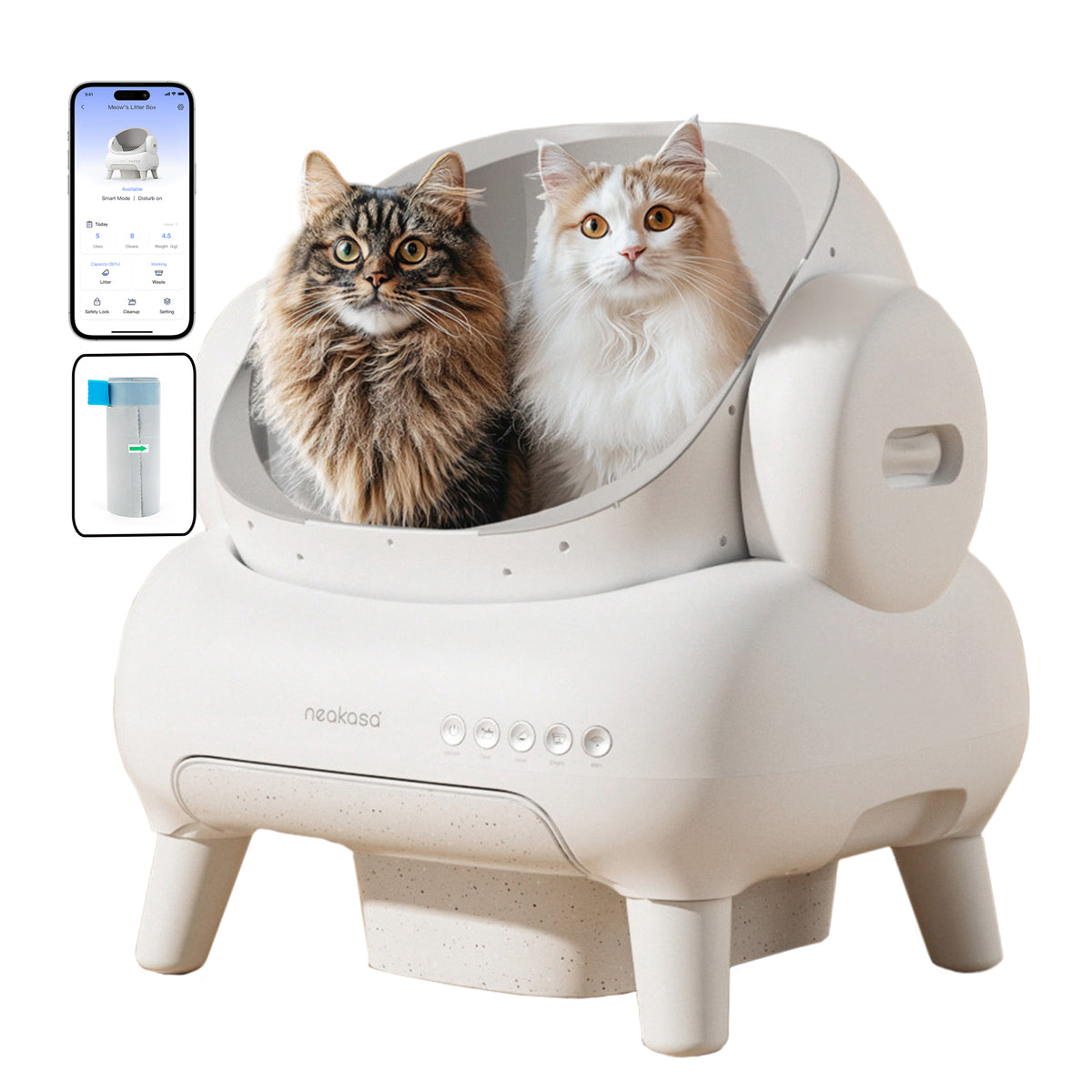 Neakasa M1 Lite Open-Top Self-cleaning Cat Litter Box | Neakasa Official