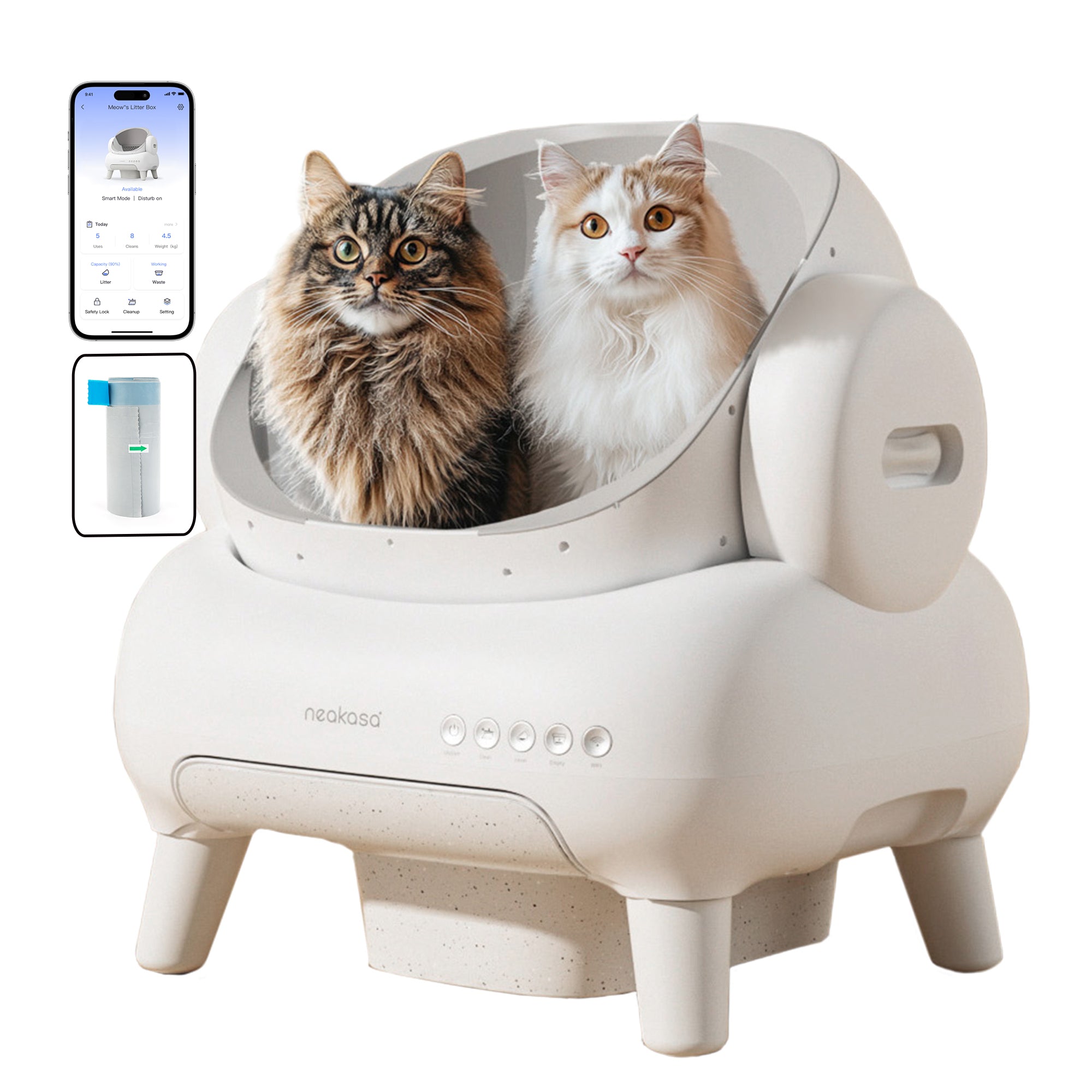 Neakasa M1 Lite Open-Top Self-cleaning Cat Litter Box | Neakasa Official