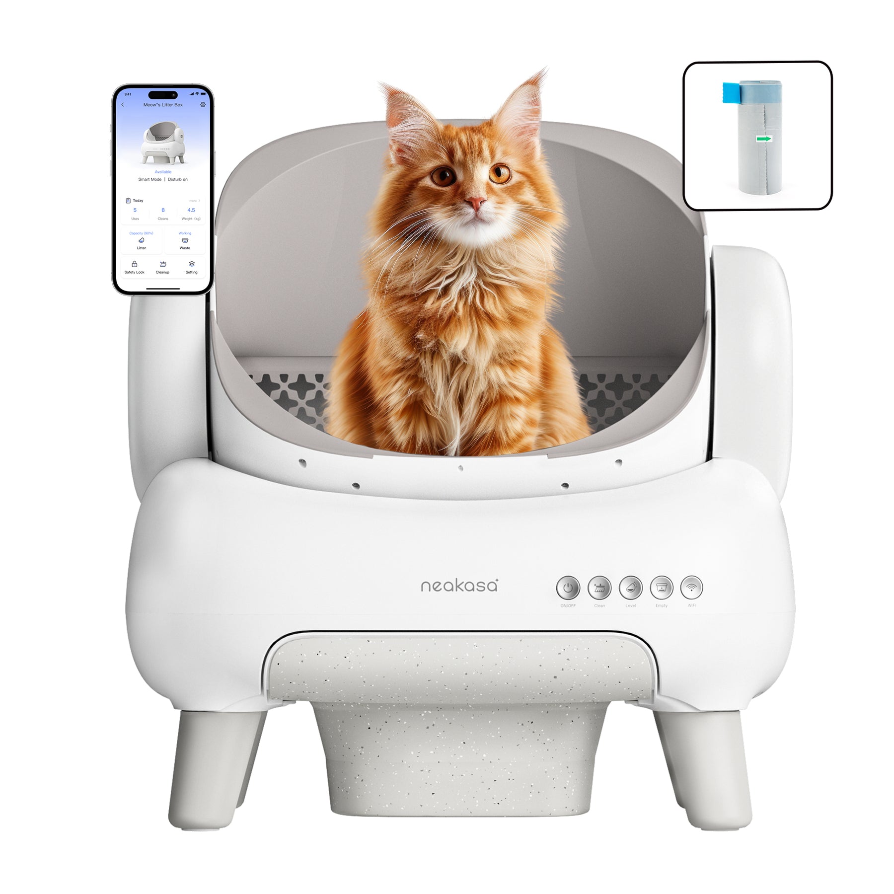 Neakasa M1 Lite Open-Top Self-cleaning Cat Litter Box | Neakasa Official