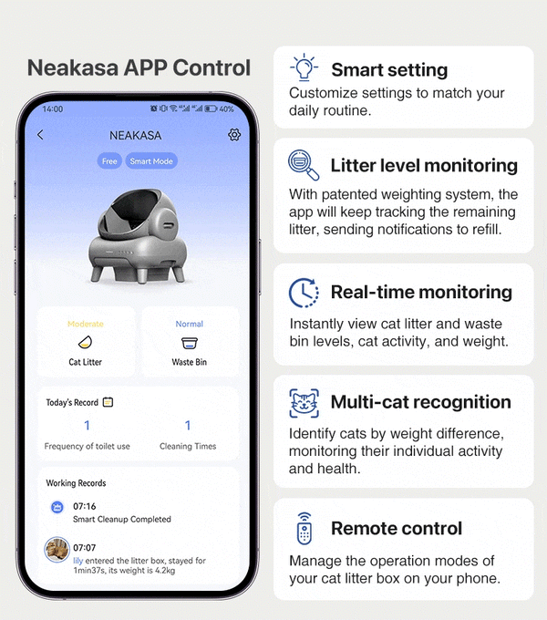 Neakasa M1 Open-top Self-cleaning Cat Litter Box | Neakasa Official